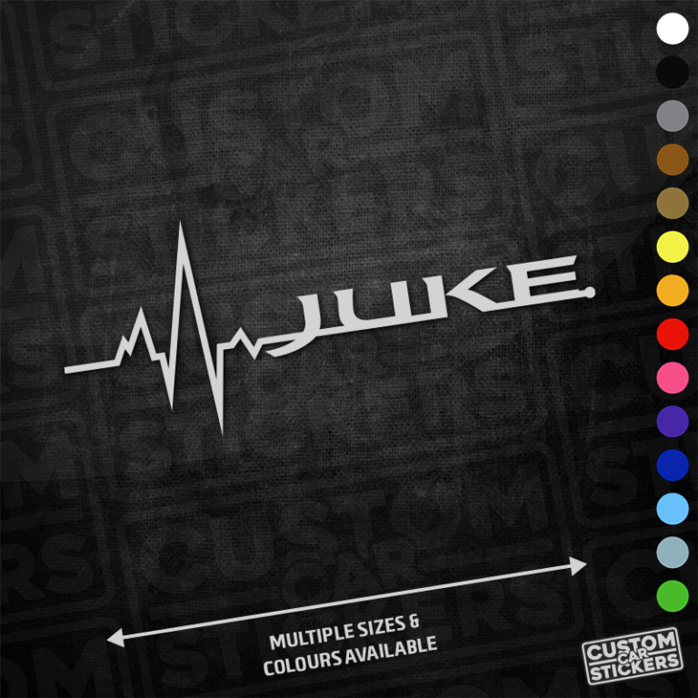 Juke Heartbeat Pulse Car Sticker | Custom Car Stickers